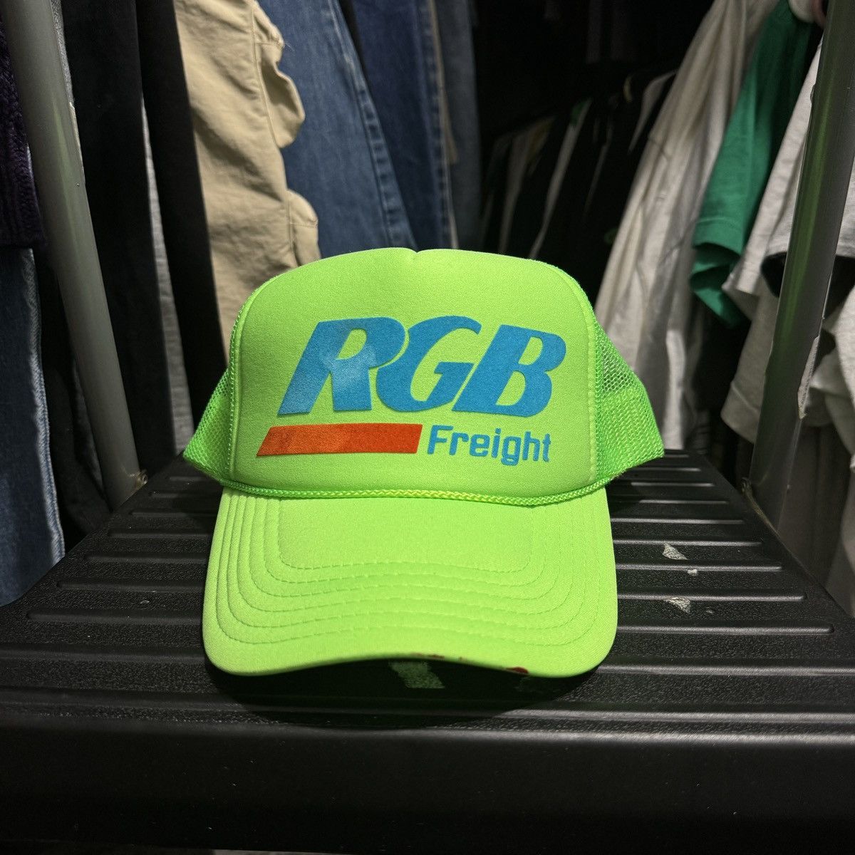 Future RGB FREIGHT NEON GREEN TRUCKER HAT FUTURE FBG | Grailed