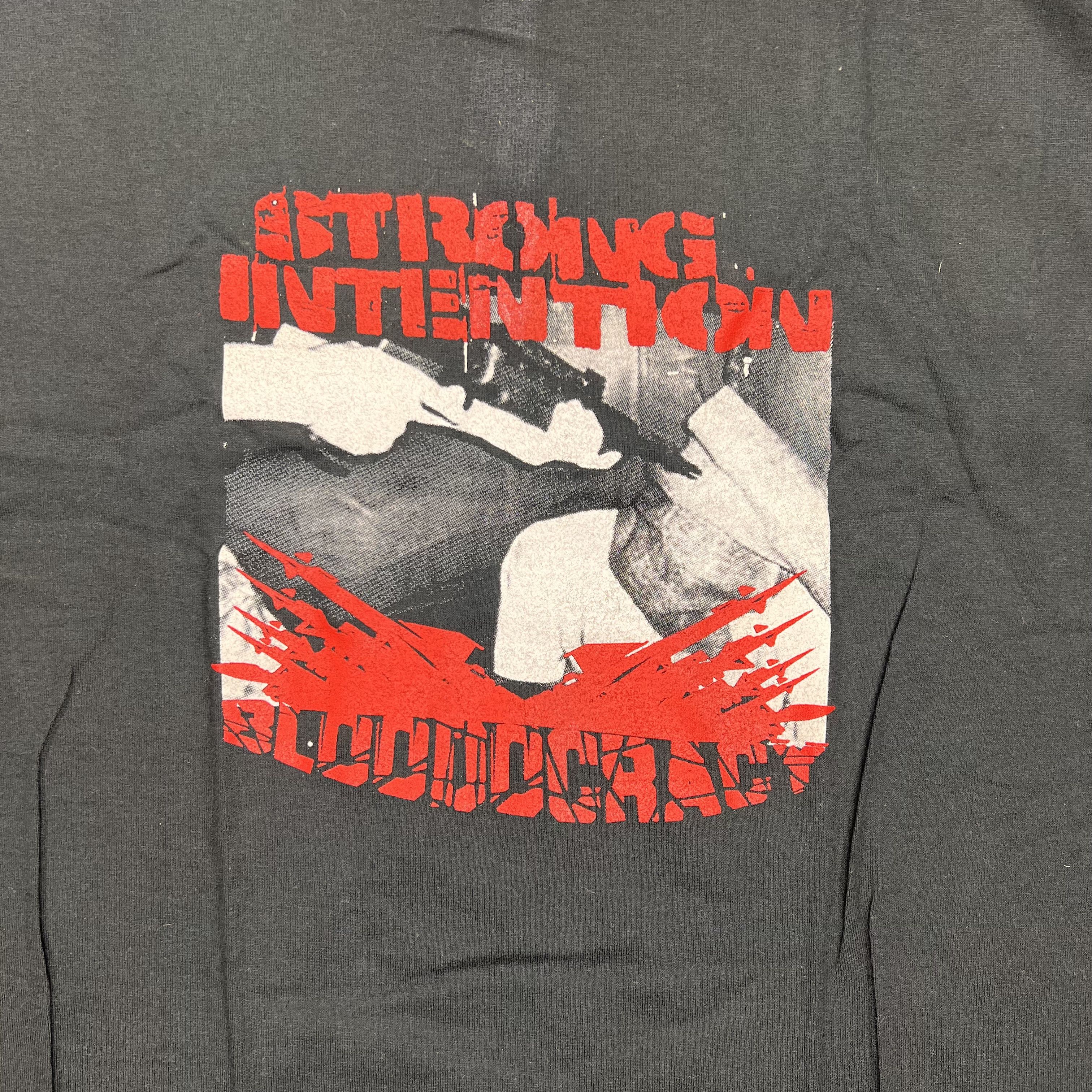 Vintage 2000’s Vintage Strong Intention “Bloodcracy” Band T Shirt | Grailed