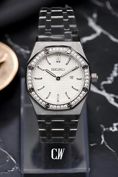 Seiko Seiko custom royal oak watch | Grailed