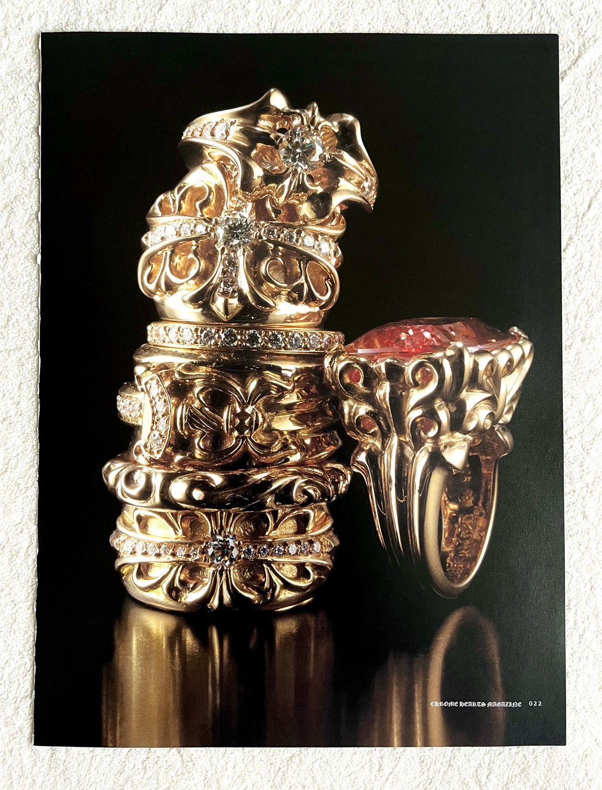 Chrome Hearts Chrome Hearts gold rings 8x11 magazine cutout Poster ...