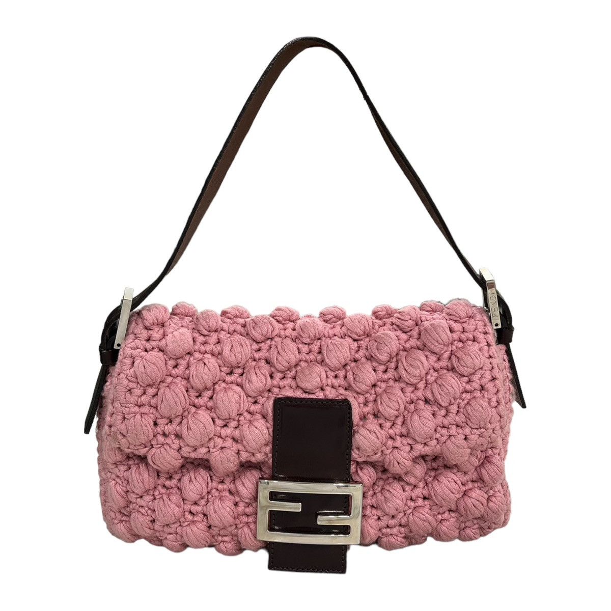 Fendi Fendi Crochet Knit Baguette Shoulder Bag | Grailed