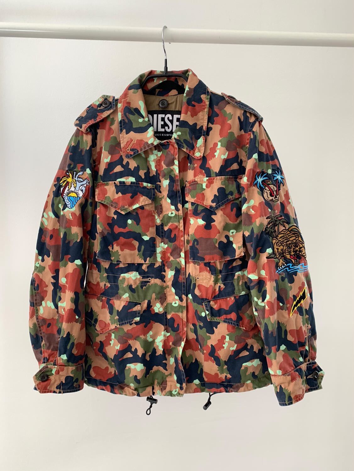 Diesel Diesel Camouflage G-CLAUDIA-CMF Utility Military Jacket | Grailed