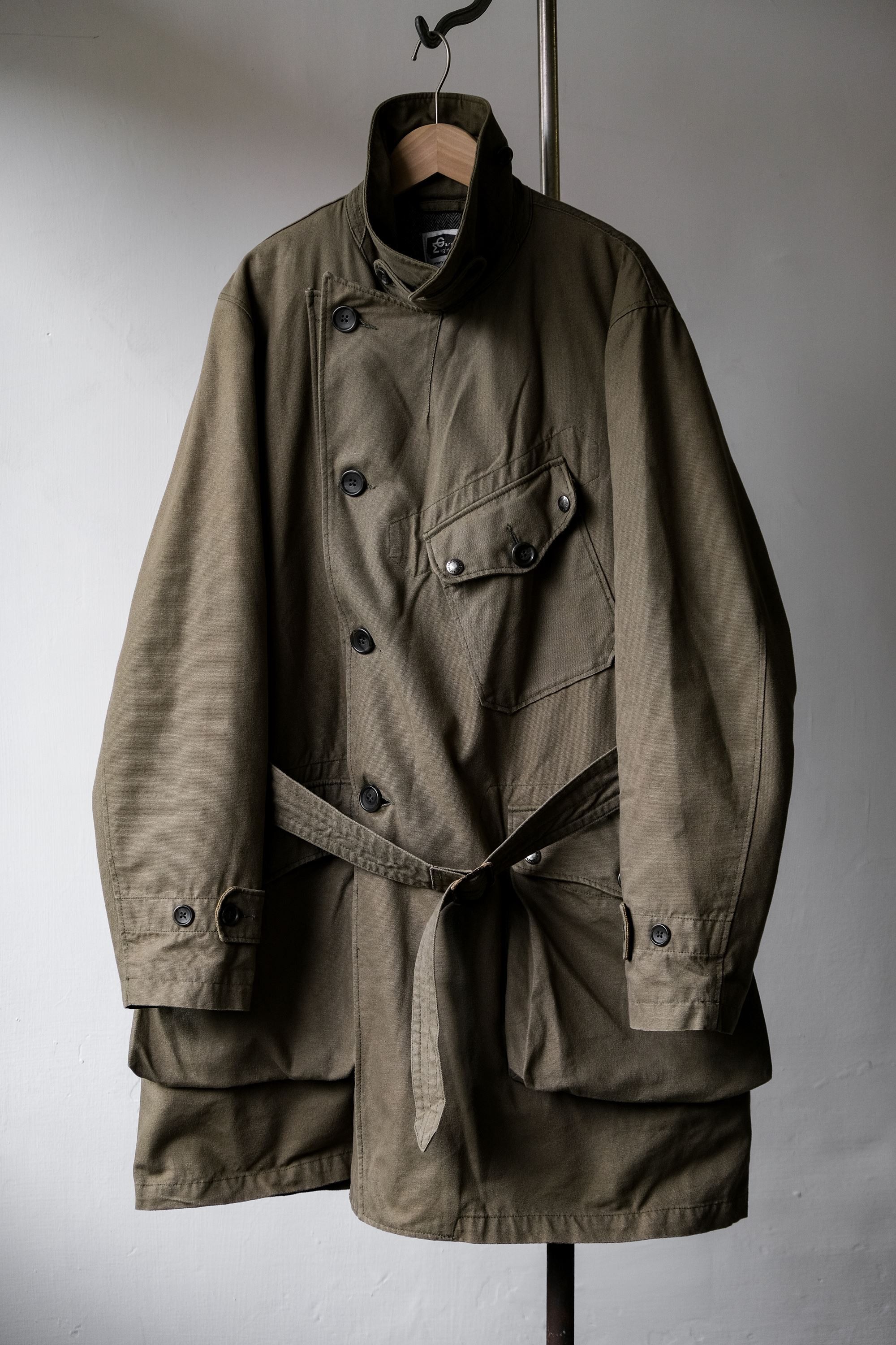 Engineered Garments Engineered Garments Military Officer Coat Belted ...