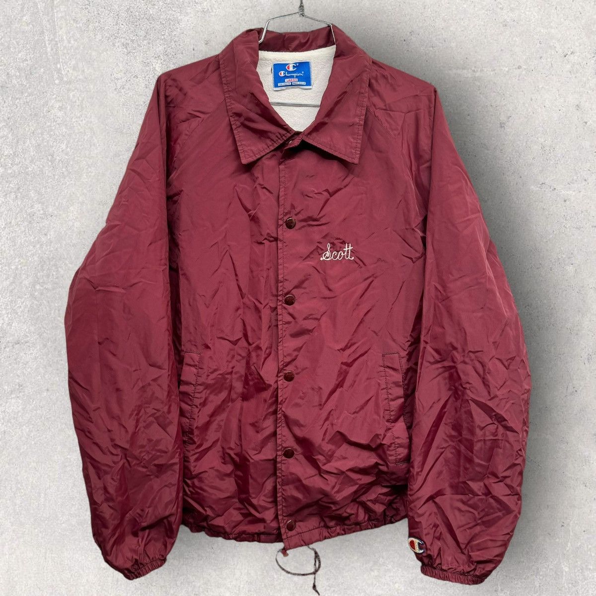 Champion × Vintage Champion 1990 Baseball Coaches Jacket Made In USA ...
