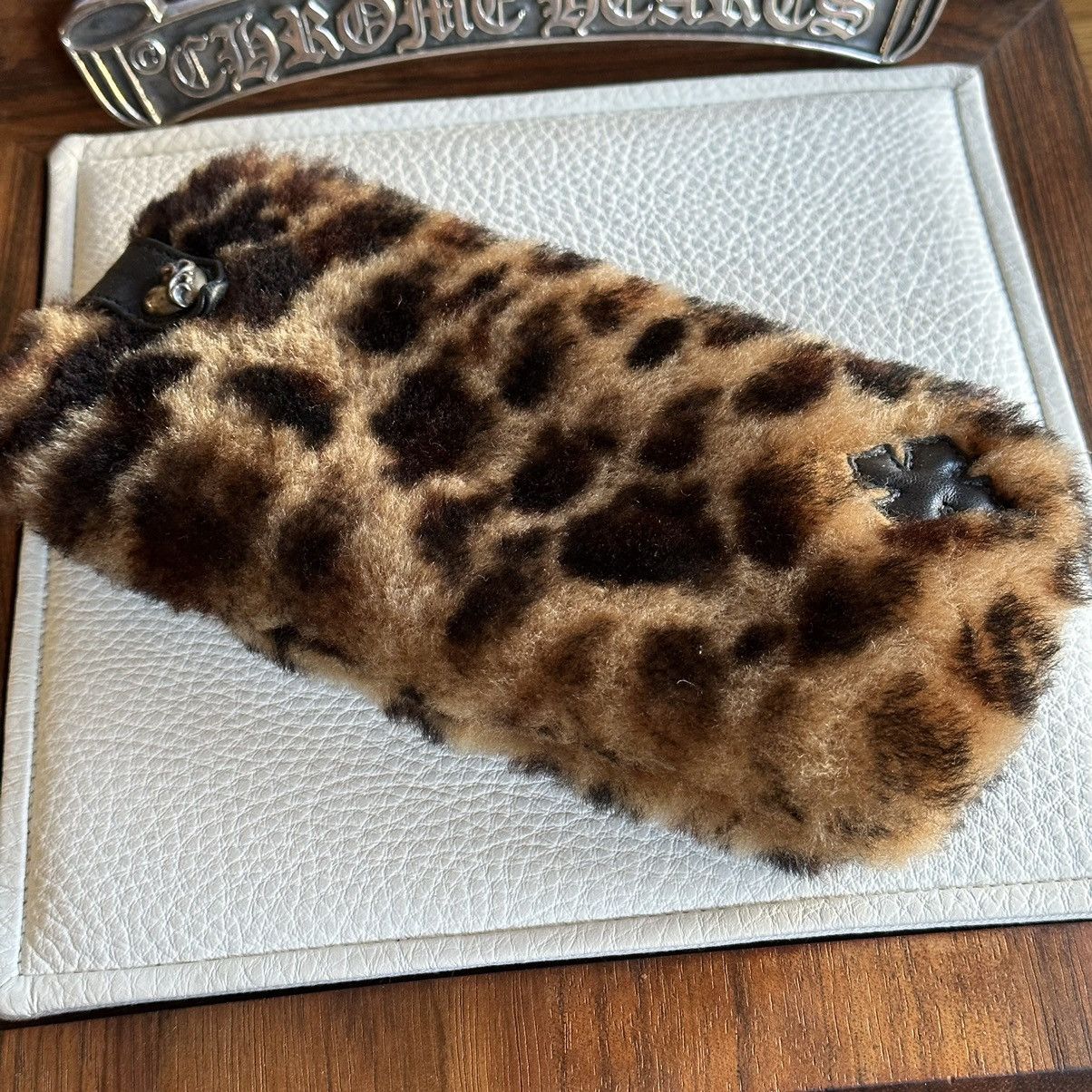 Chrome Hearts Chrome Hearts Leopard Cross Patch, Heart Motif Pouch ...