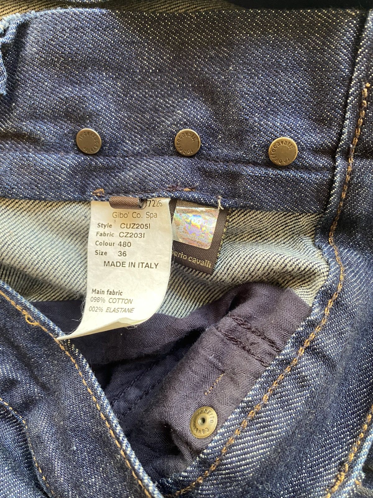 Roberto Cavalli Roberto Cavalli Blue Straight Leg Jeans | Grailed