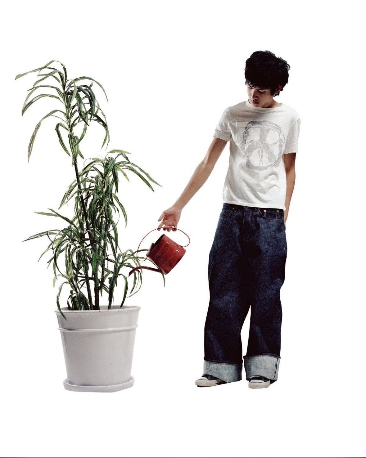 Other × Vintage Yuremane bone baby tee | Grailed