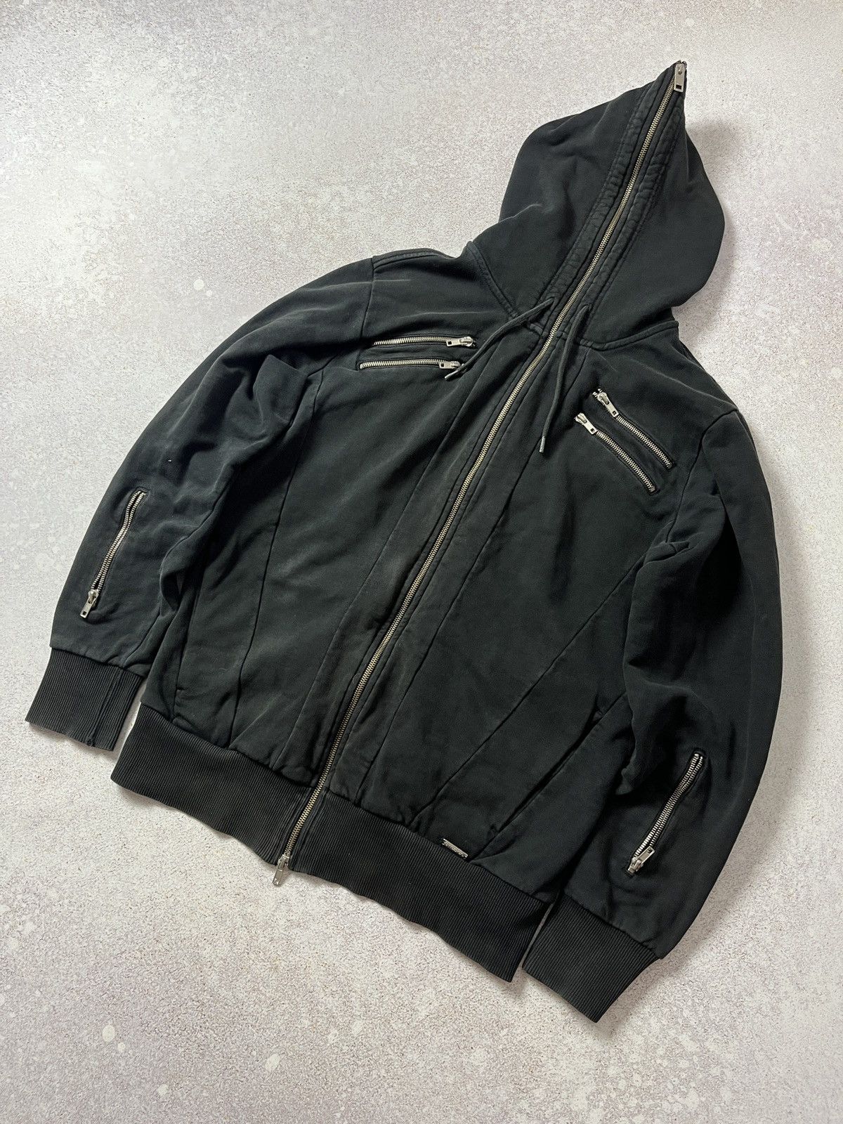Diesel Diesel Full Zip Hoodie Opium Drip Leather Death Sex Money | Grailed