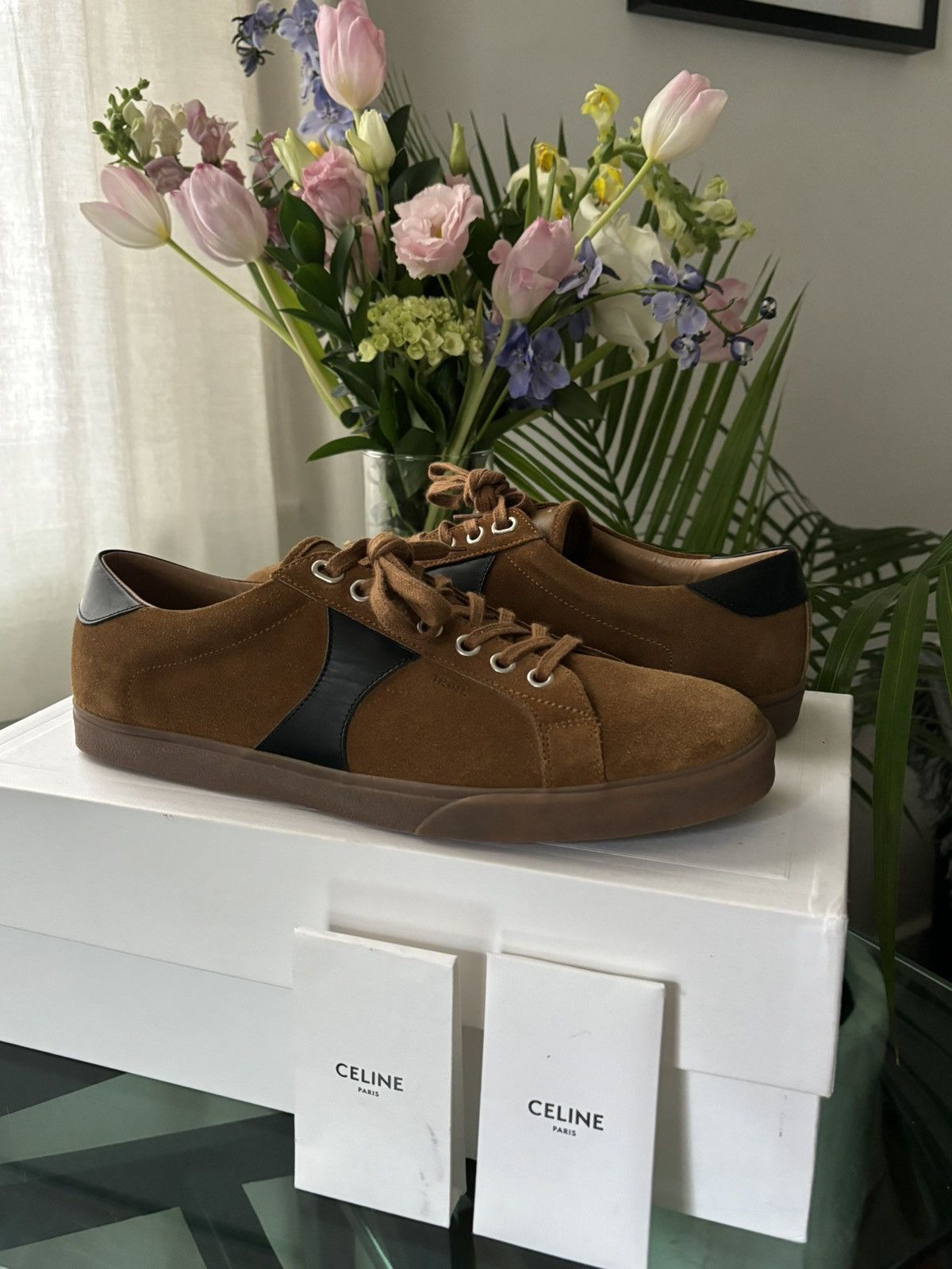 Celine × Hedi Slimane HEDI SLIMANE TR 01 SUEDE TRIOMPHE SKATE SHOE ...