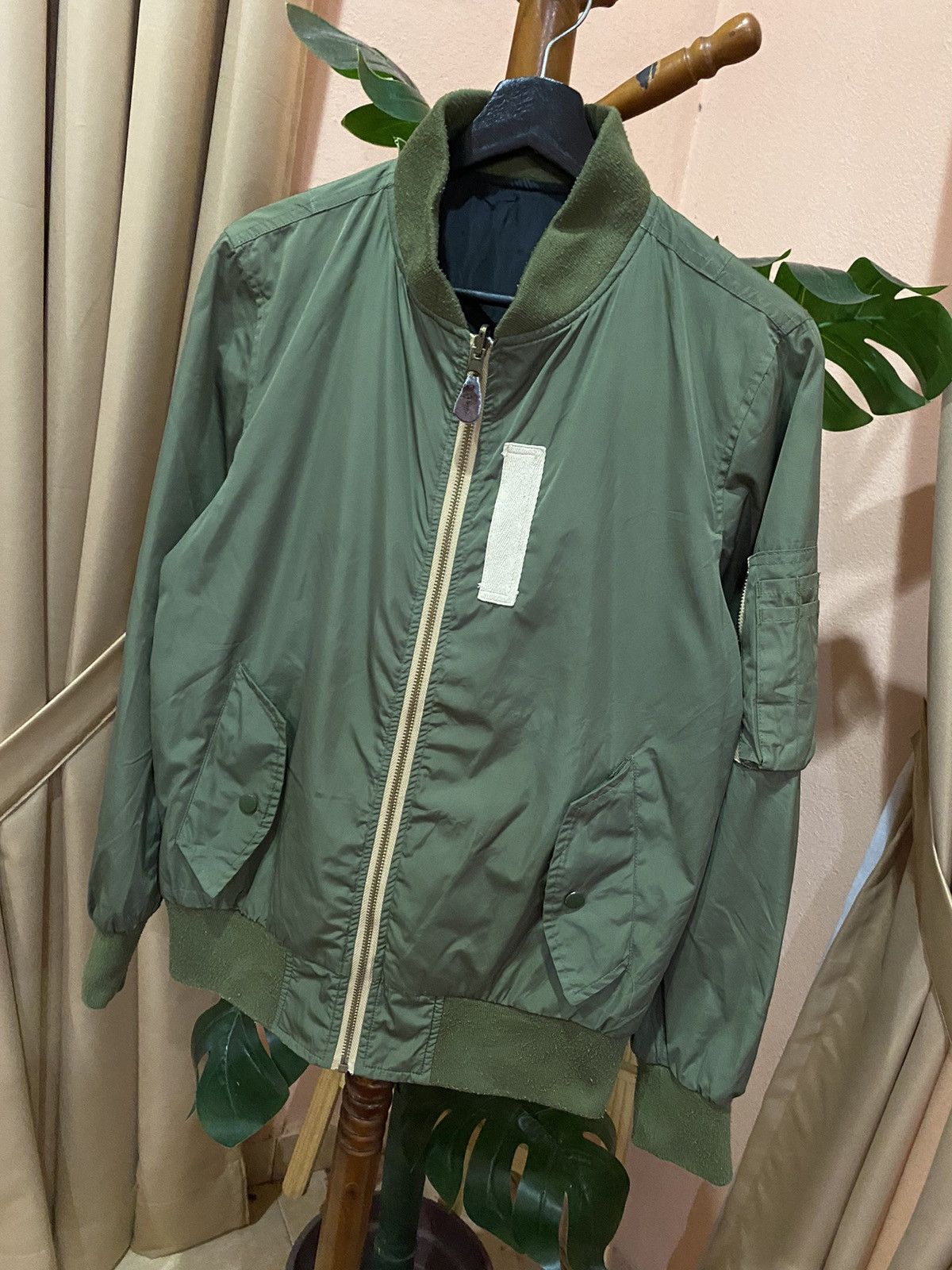 Japanese Brand × Military Classic Green Bomber Jacket by TEMPTATION ...