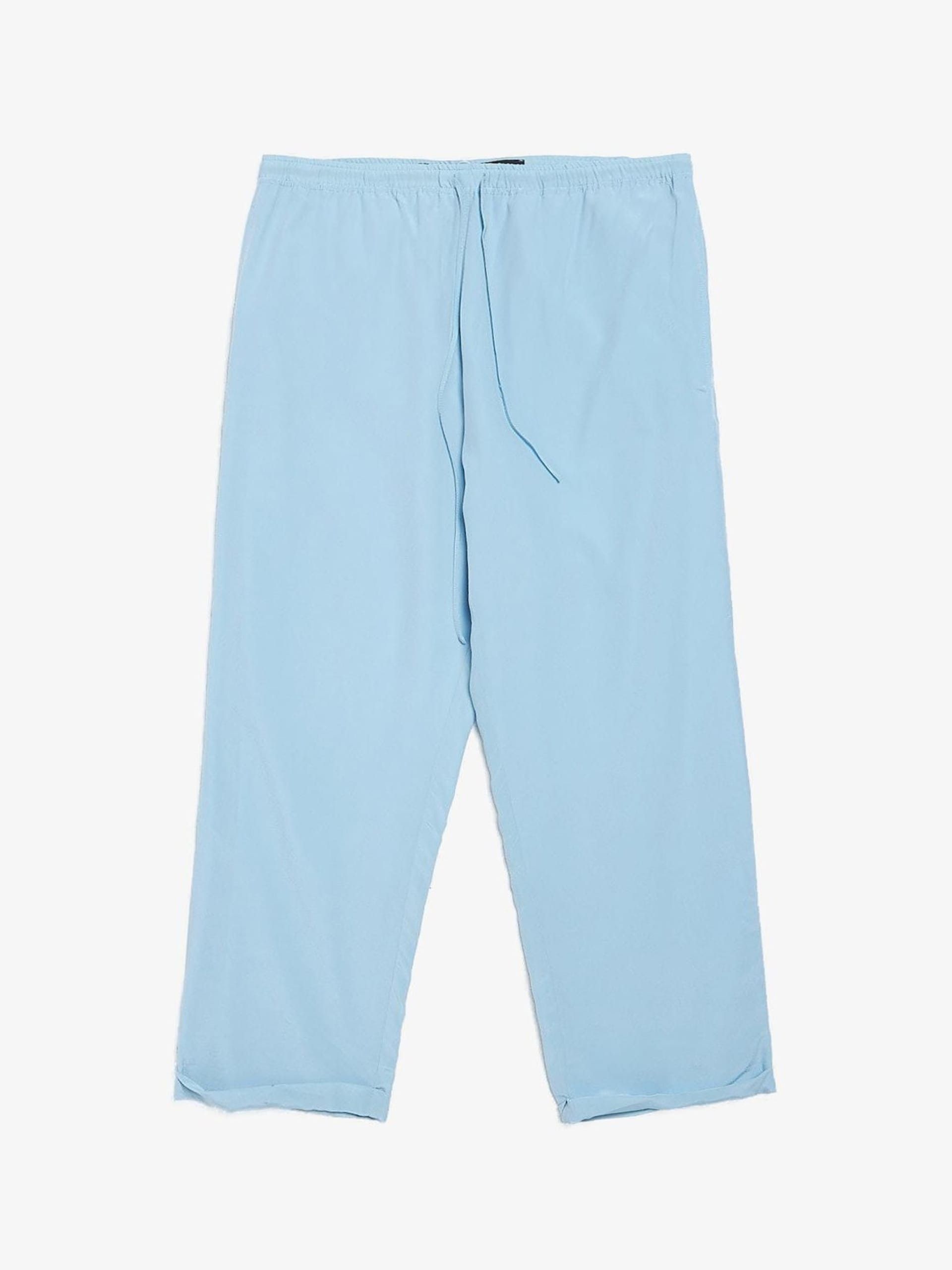 Jacquemus Light Blue Silk Pants | Grailed