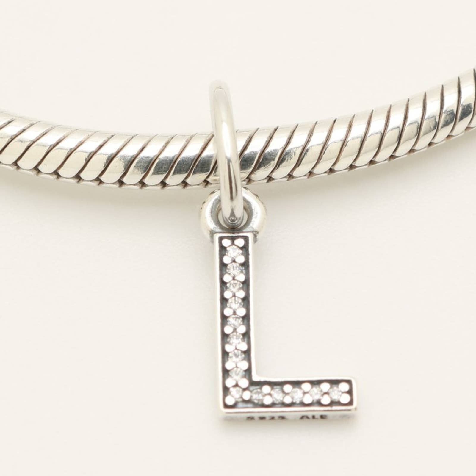 pandora Authentic PANDORA Letter L Dangle with Zirconia | Grailed