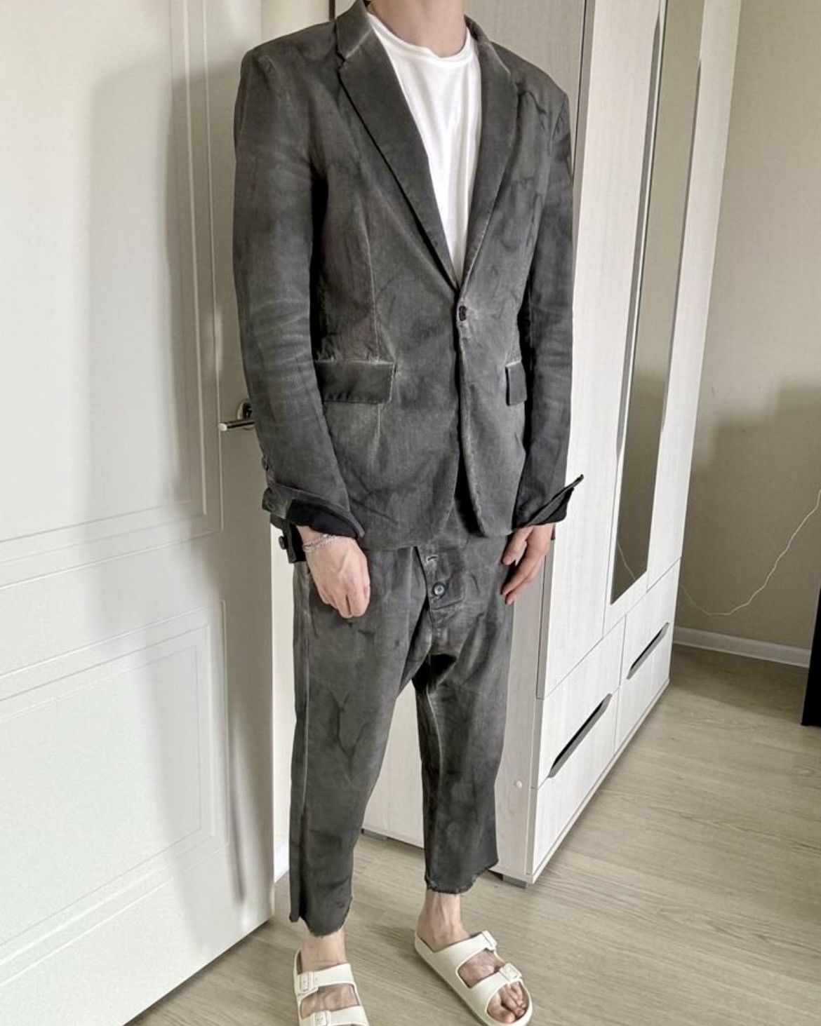 Marc Point Venezia Marc Point Cold Dyed Distressed Suit Size 48/46 ...