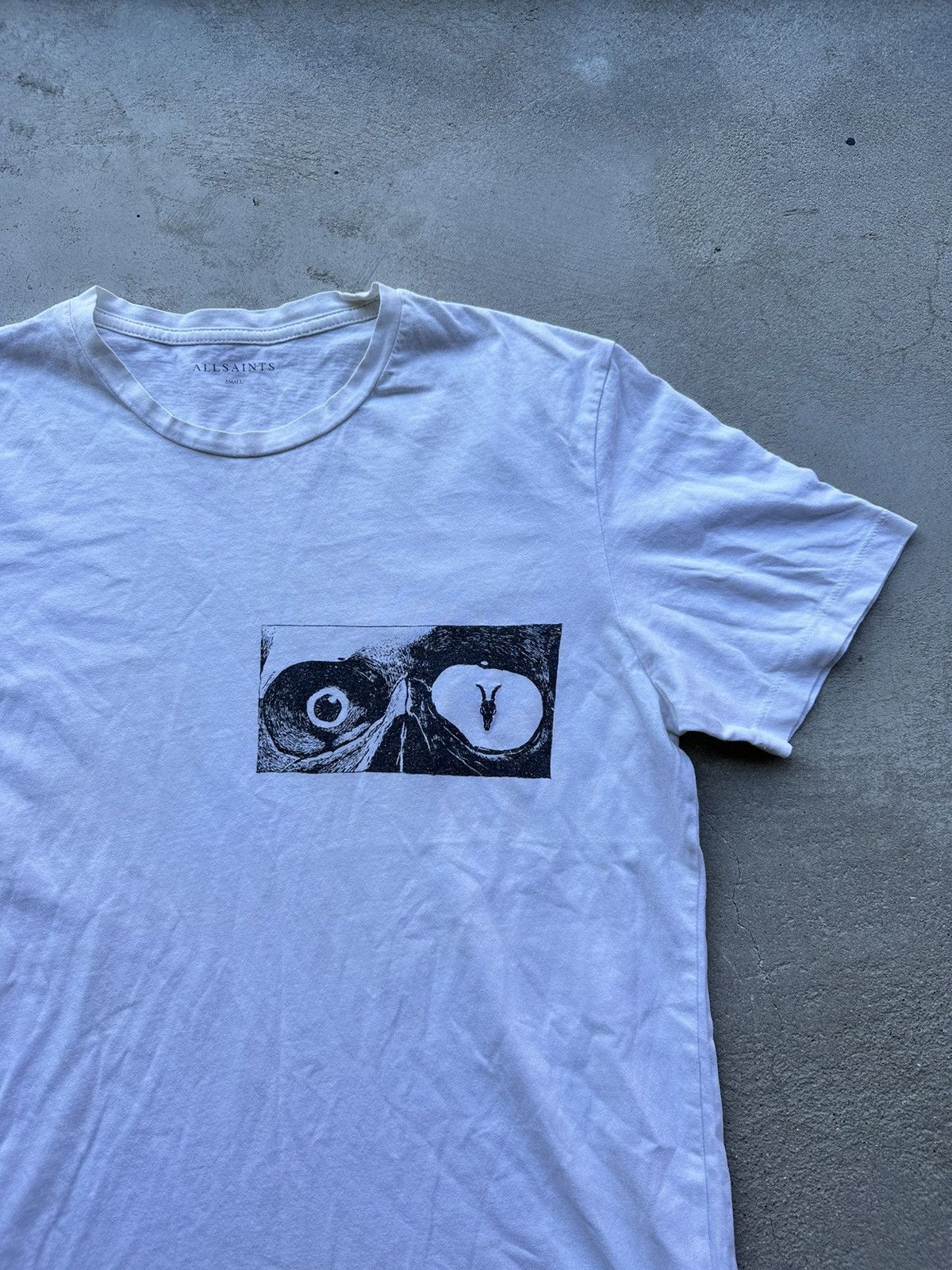 Allsaints × Very Rare ALL SAINTS Logo T-shirt | Grailed