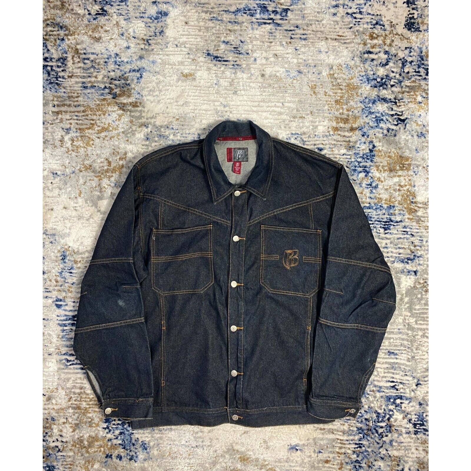Vintage VINTAGE RUFF RYDERS JACKET DENIM 90s DMX 50 CENT 2PAC BIGGIE ...
