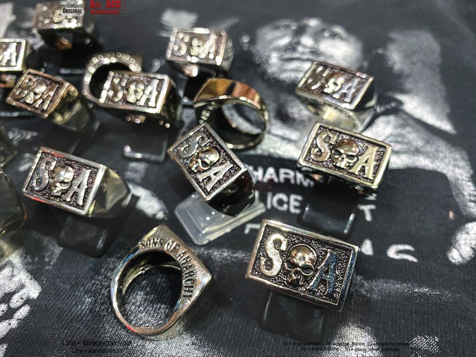 Human Made Sons of anarchy Ring SOA harley sons soa mayans Size6-12us ...