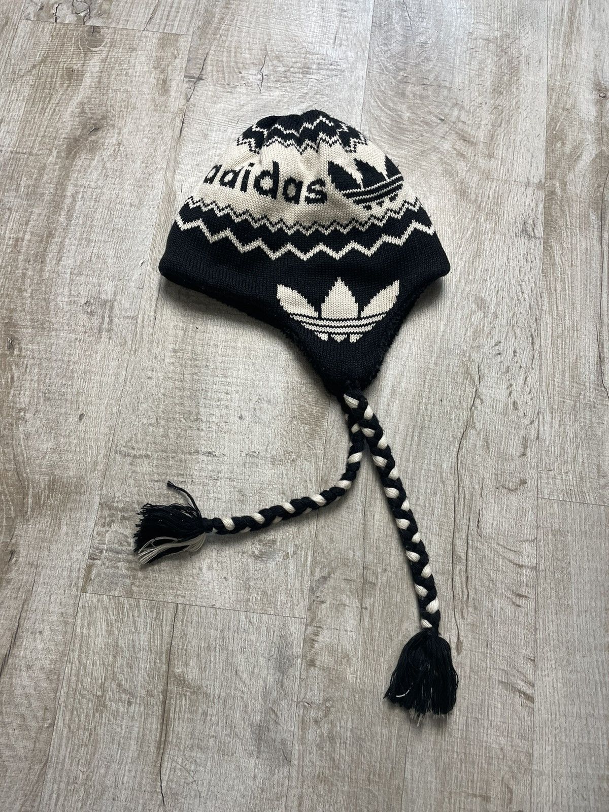 Adidas × Streetwear × Vintage Adidas Vintage Faux Fur Y2K Ushanka Hat ...