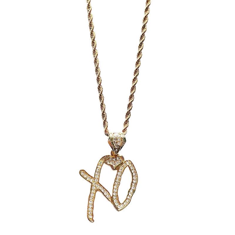Chain × Streetwear The Weeknd XO Necklace & Chain Set Gold | Grailed
