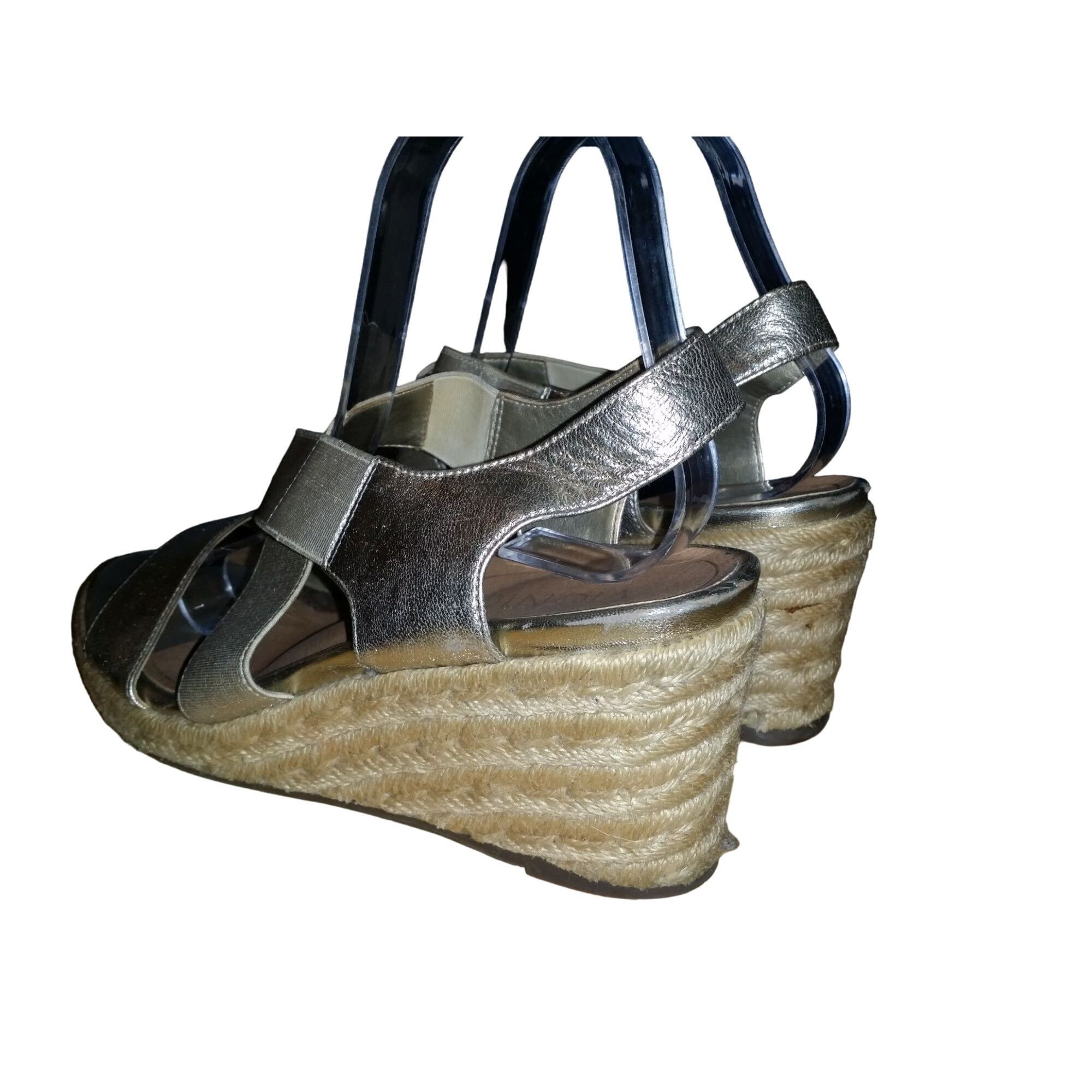 Vionic Vionic Ansleigh Wedges Women Sz 8 Gold Espadrille Strappy Ev ...