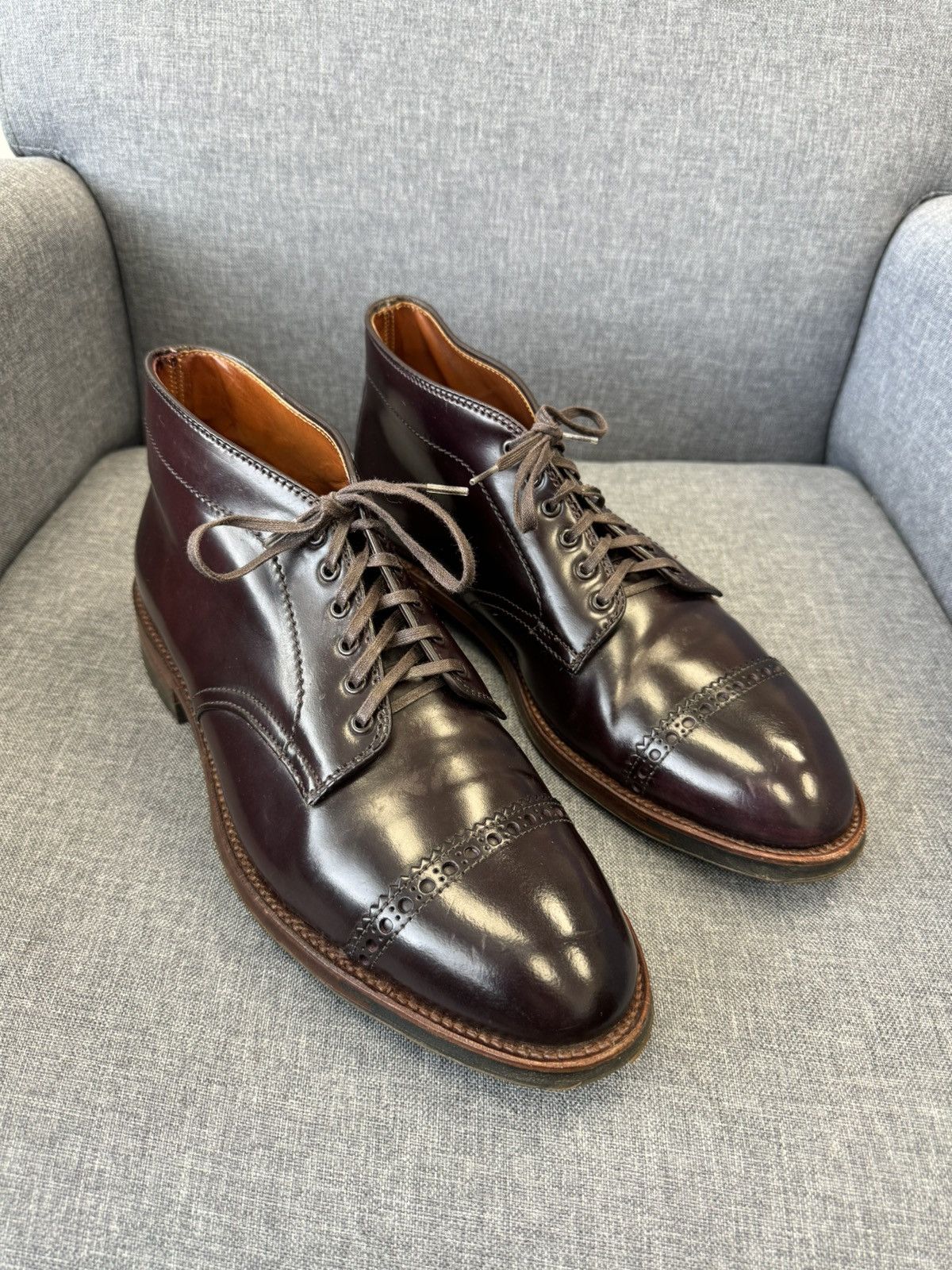 Alden FINAL PRICE DROP Shell Cordovan Straight Tip Ankle Boot | Grailed