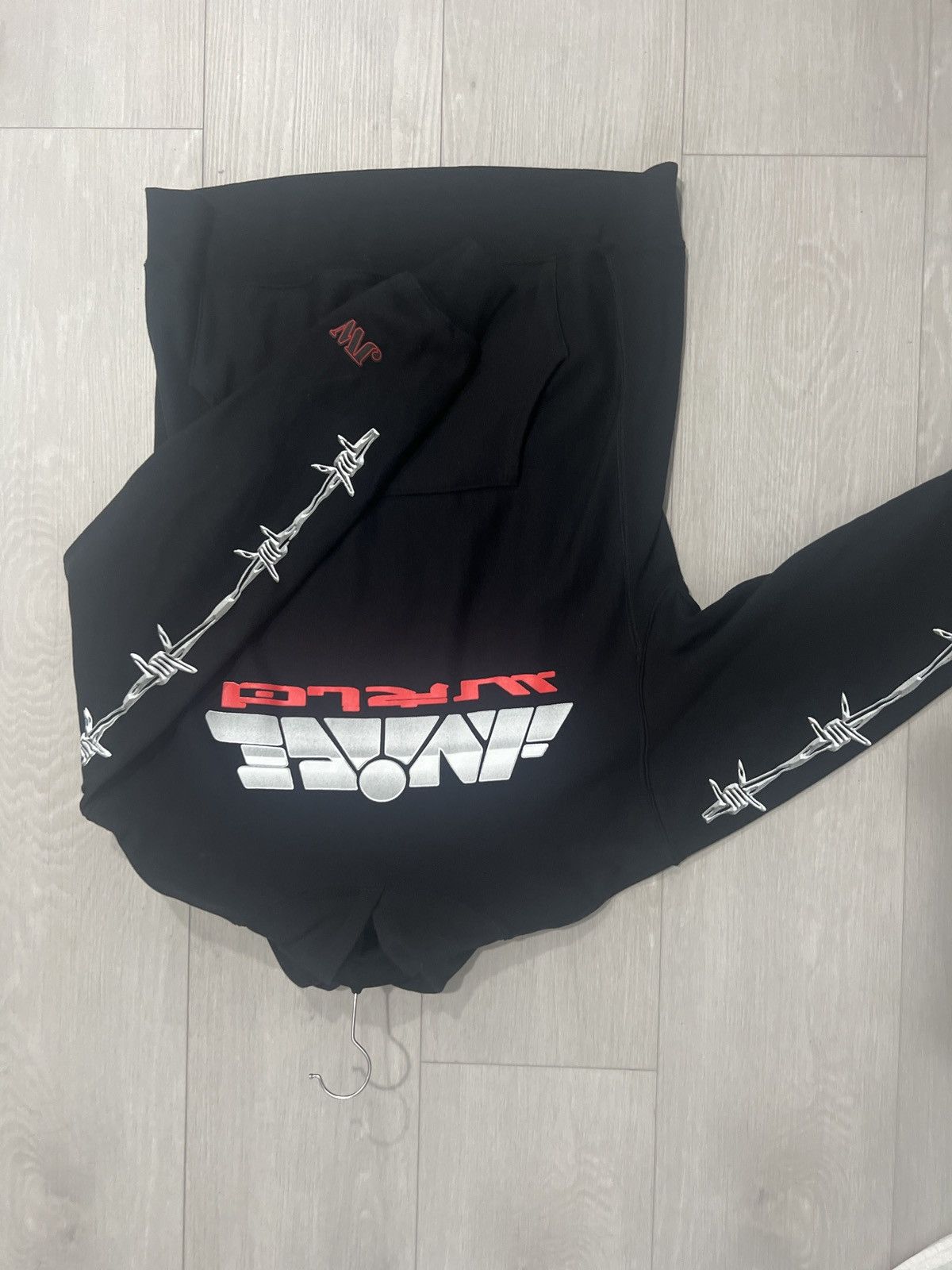 999 Club × Vlone Juice Wrld Vlone “Pink Sun” Hoodie | Grailed