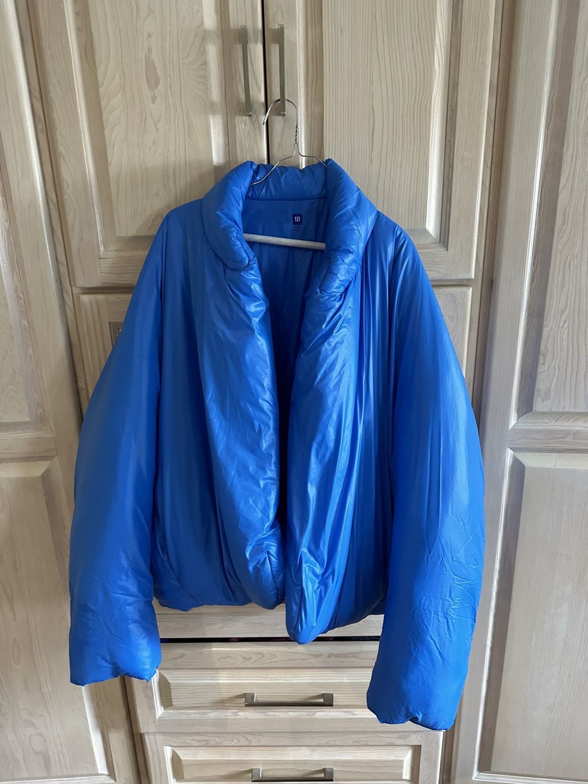 Gap Yeezy gap kanye west blue round jacket | Grailed