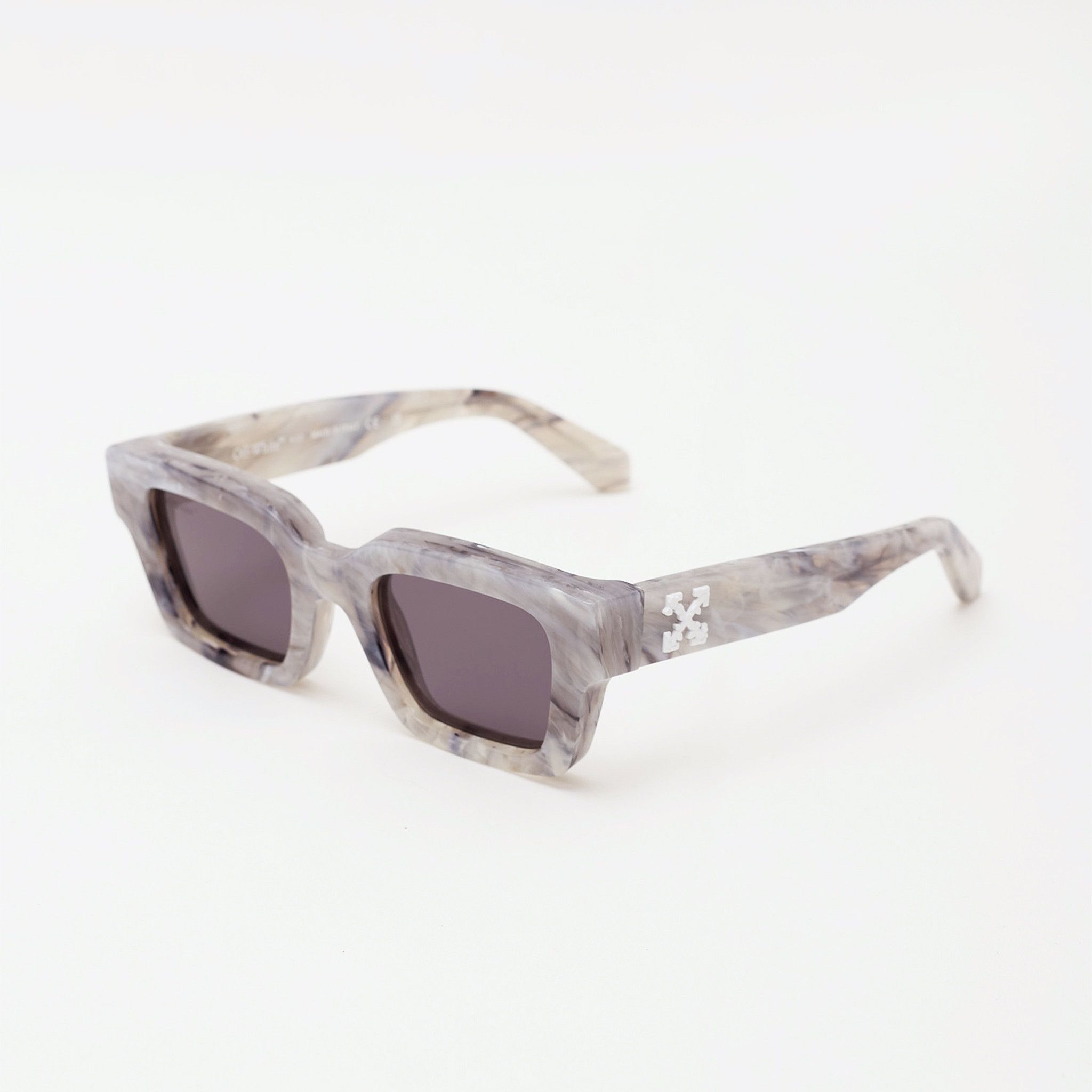 Off-White OFF WHITE RECTANGLE-FRAME VIRGIL SUNGLASSES MARBLE | Grailed