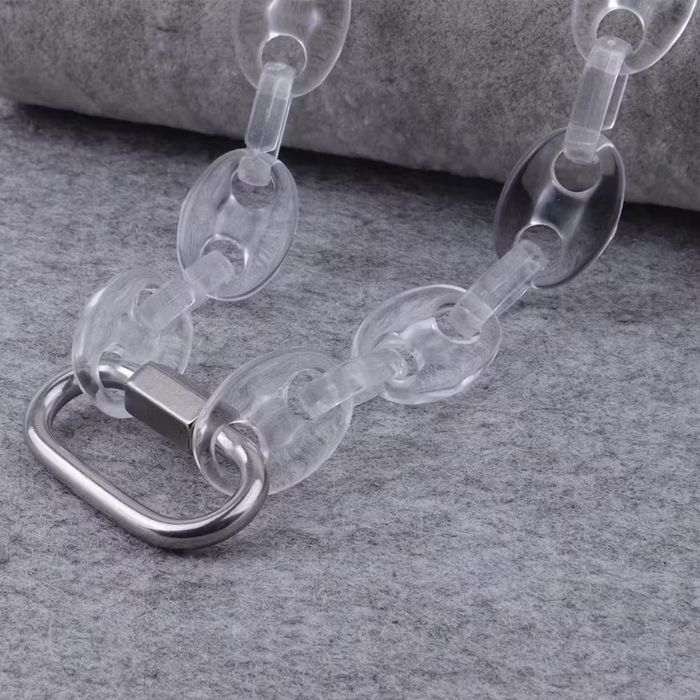 Chain Transparent Chain Lock Necklace | Grailed