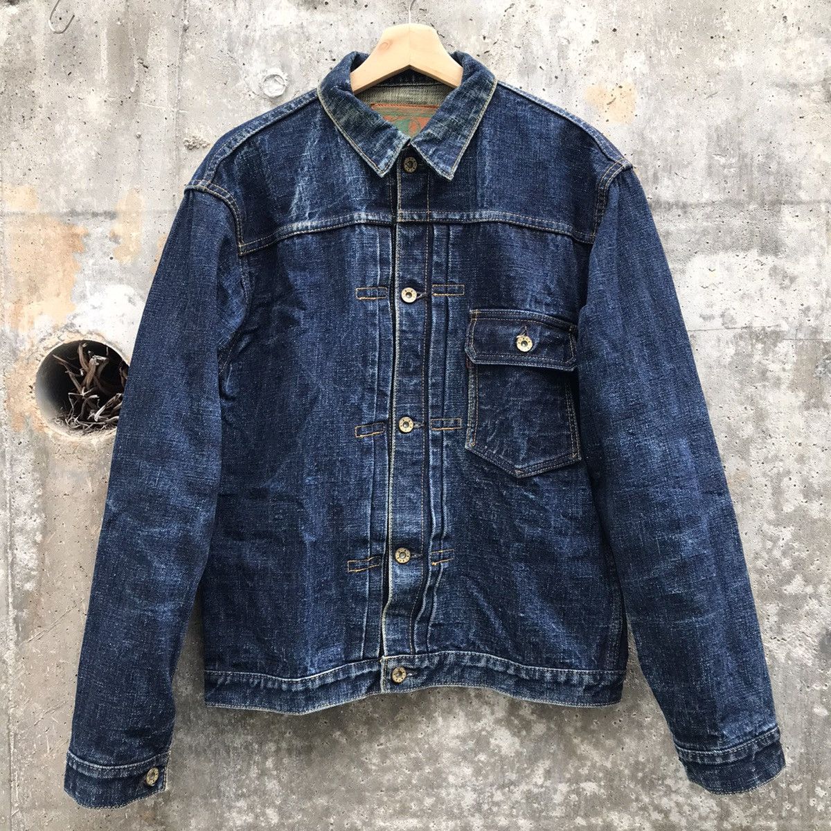 Japanese Brand × Samurai Jeans SAMURAI JEANS DENIM JACKET 1ST TYPE ...