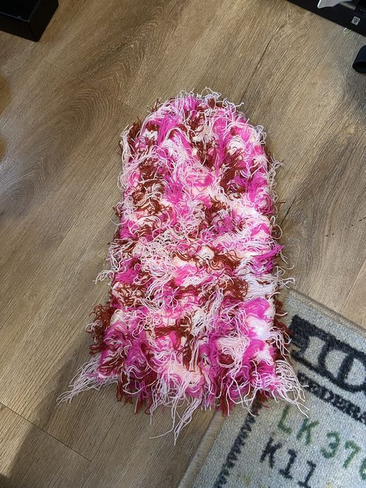 Custom Distressed Pink Ski Mask | Grailed