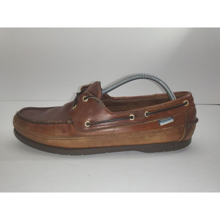 Sebago Sebago Docksides Boat Shoes Men Sz 11 N Brown Leather Lace U ...