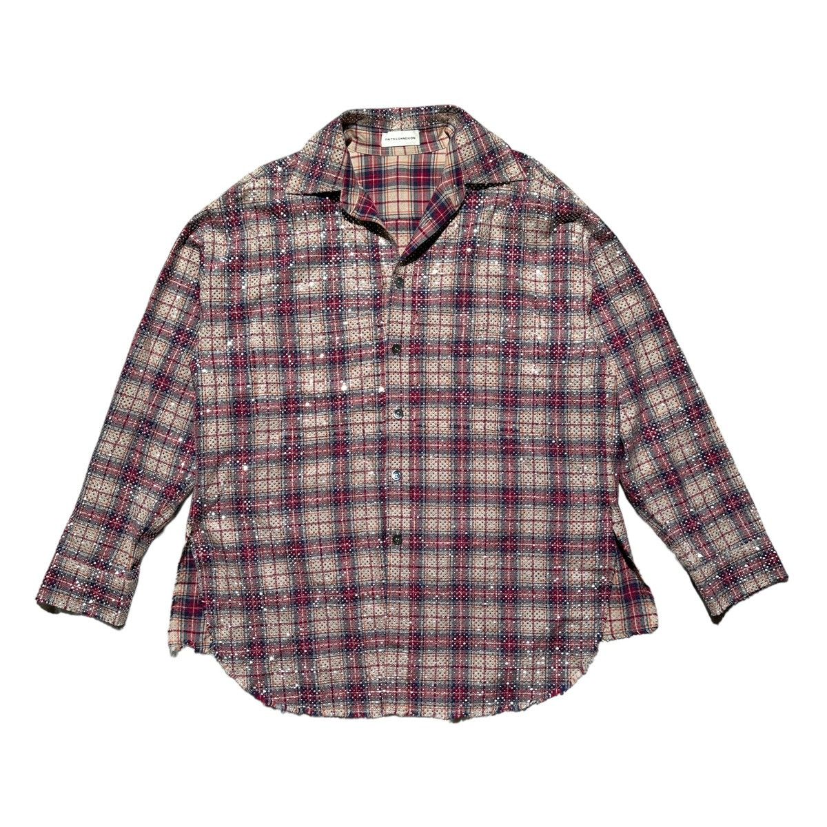 Faith Connexion Runway crystal embellished flannel | Grailed