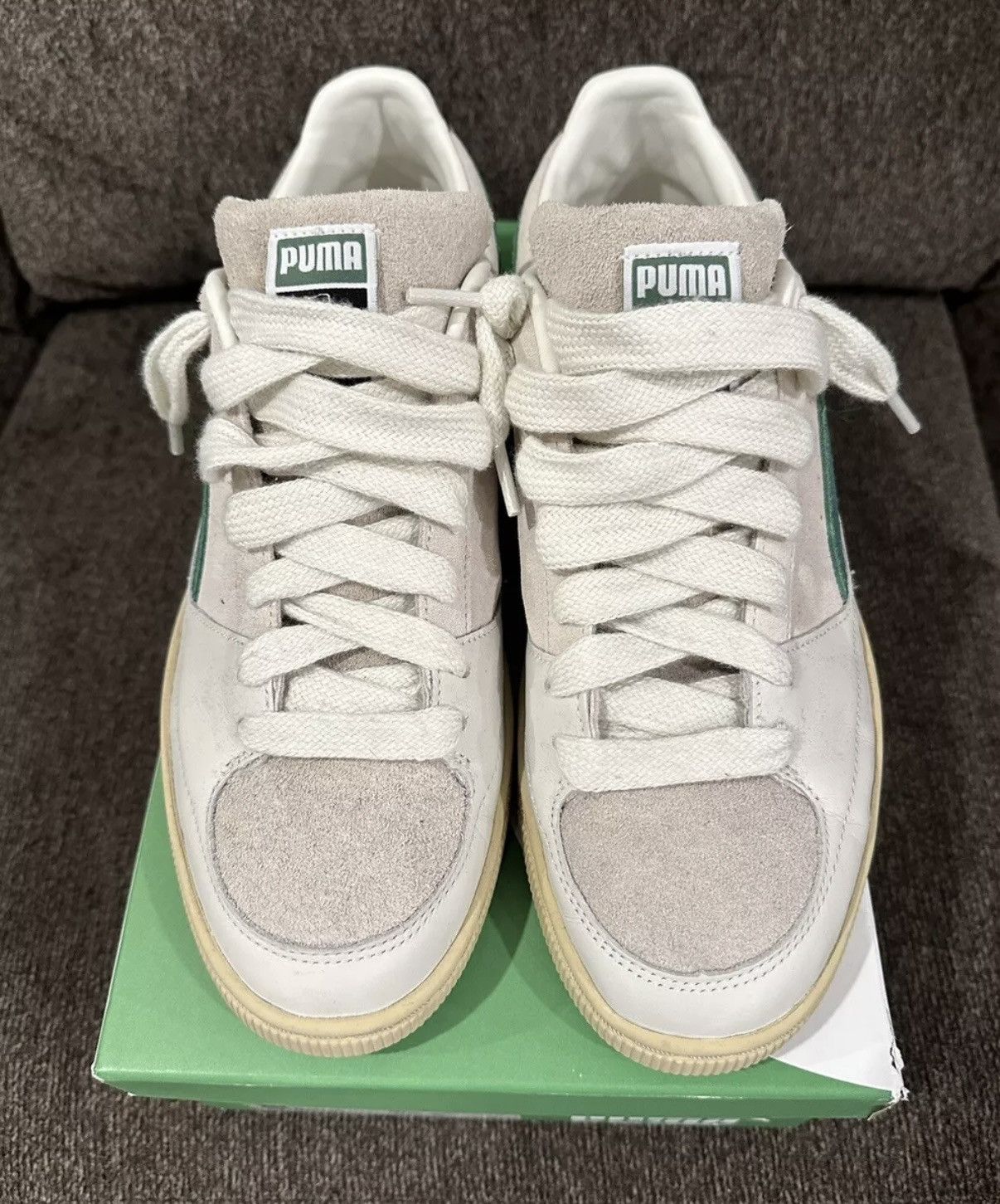 Puma × Rhude × Streetwear PUMA Suede x Rhuigi Villasenor “White Juniper ...