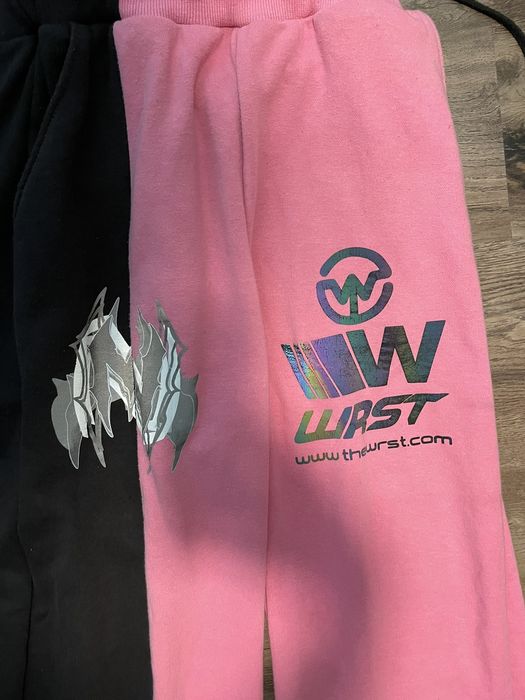 Designer DOUBLE WAIST PINK FLARE SWEATPANTS | Grailed