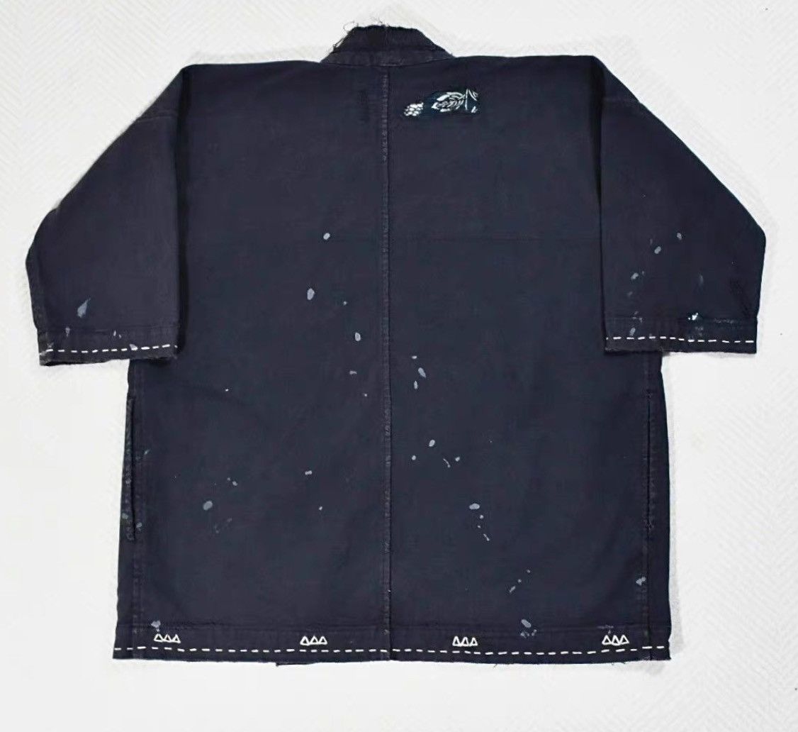 Visvim Visvim ICT Sanjuro Kimono Crash Ancient Cloth Damaged Shirt ...