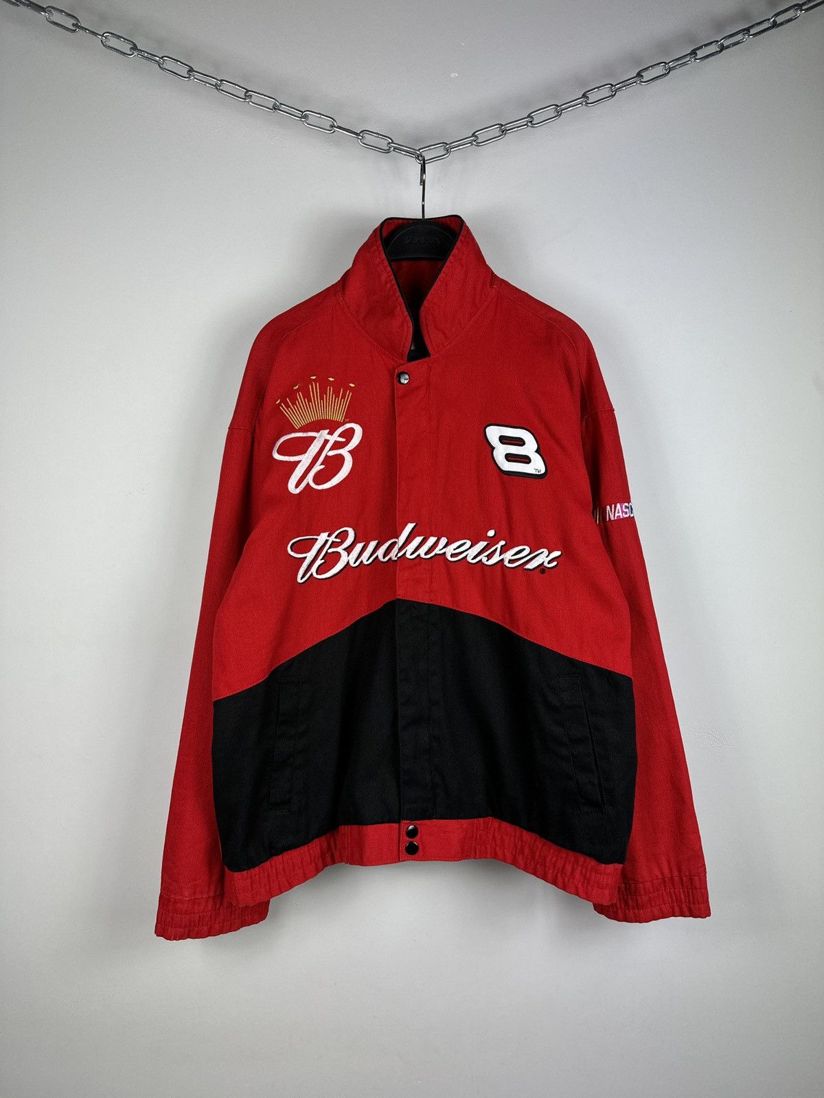 Budweiser × NASCAR × Vintage Vintage NASCAR Budweiser Racing Jacket Y2K ...