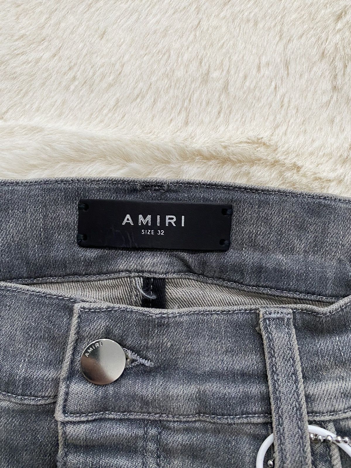 Amiri Amiri Grey Blue Bandana MX1 Denim Jeans | Grailed