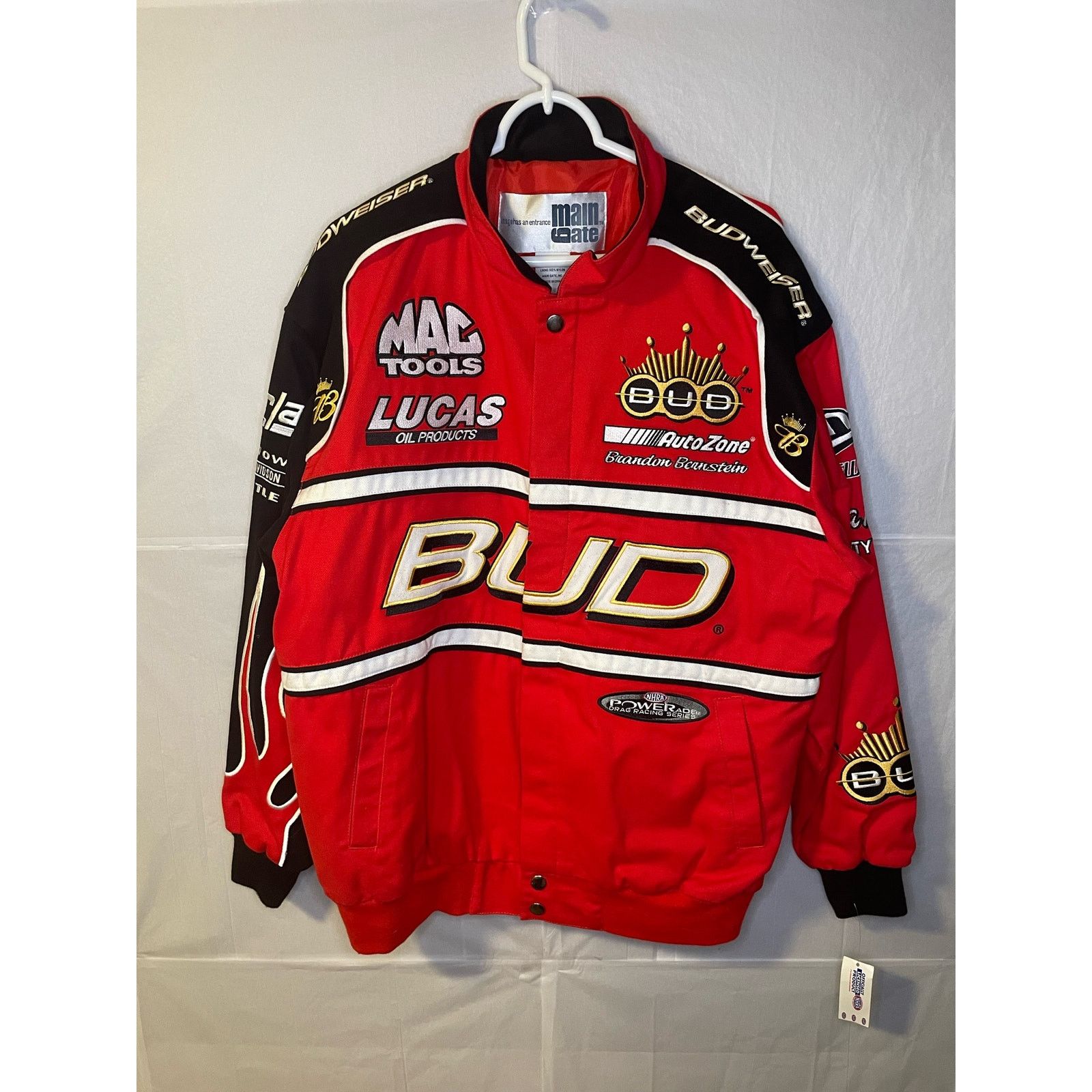 Chase Authentics NEW Kenny Brandon Bernstein Bud King Racing Jacket ...