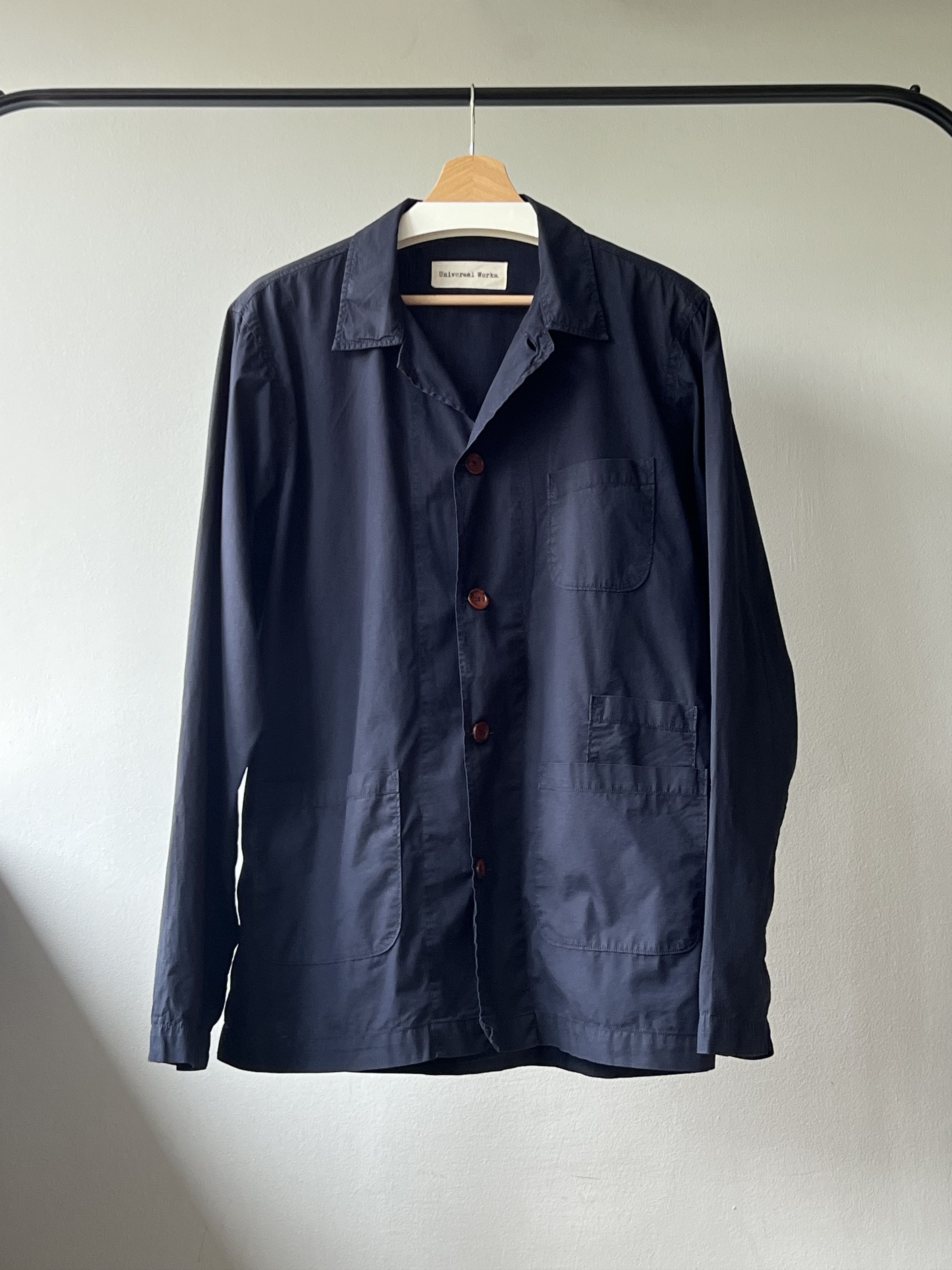 Universal Works Universal Works Cotton Navy Overshirt Blazer Work ...