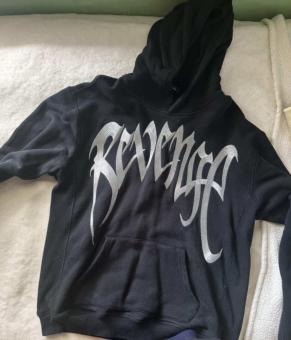 Revenge Revenge Embroidered Arch Logo Hoodie | Grailed
