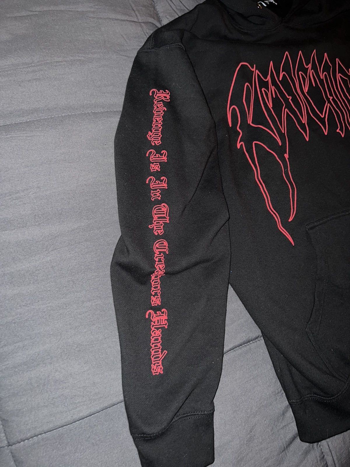 Revenge Red Outline Hoodie | Grailed