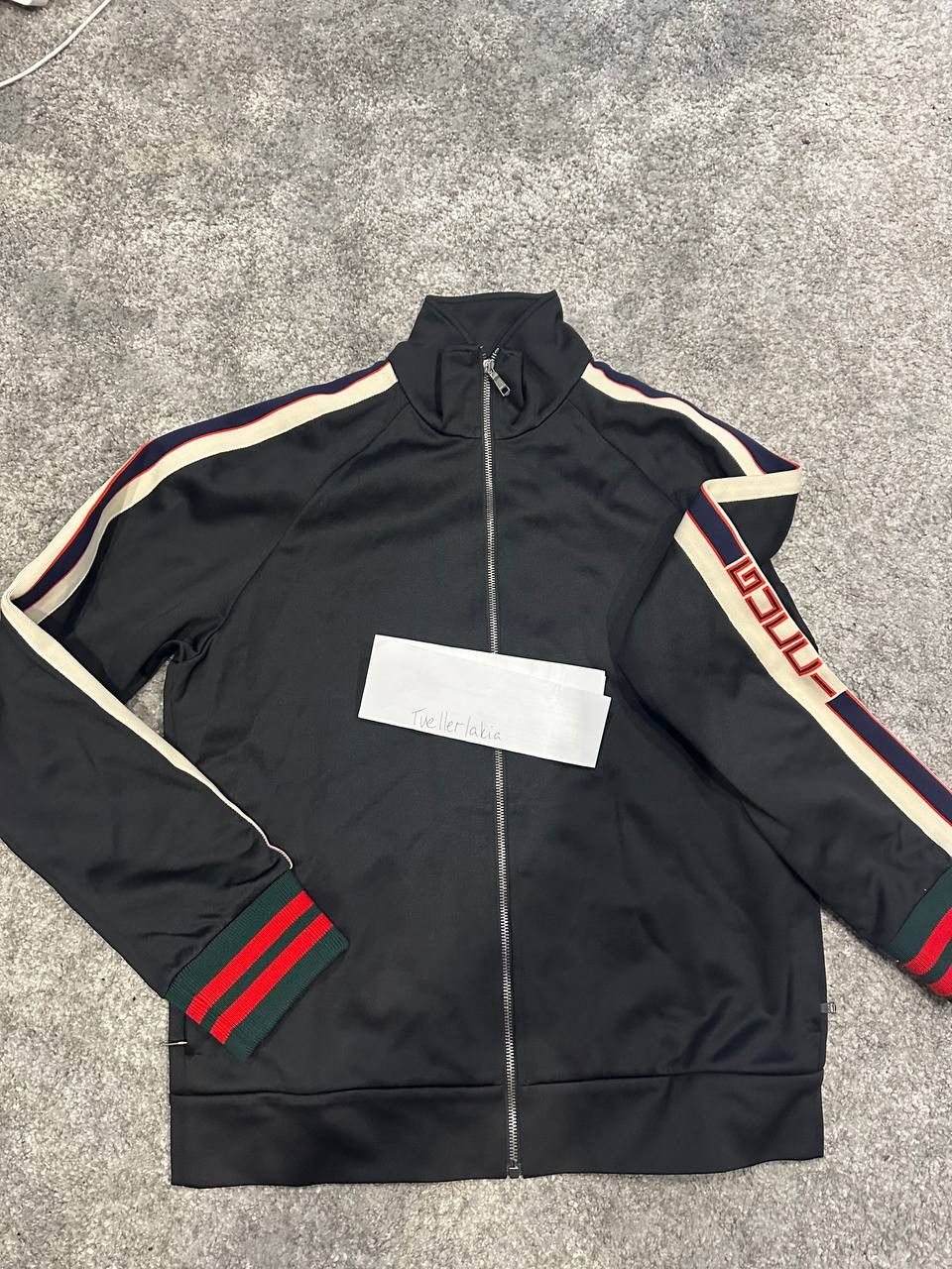Gucci zip up track jacket with logo | Grailed