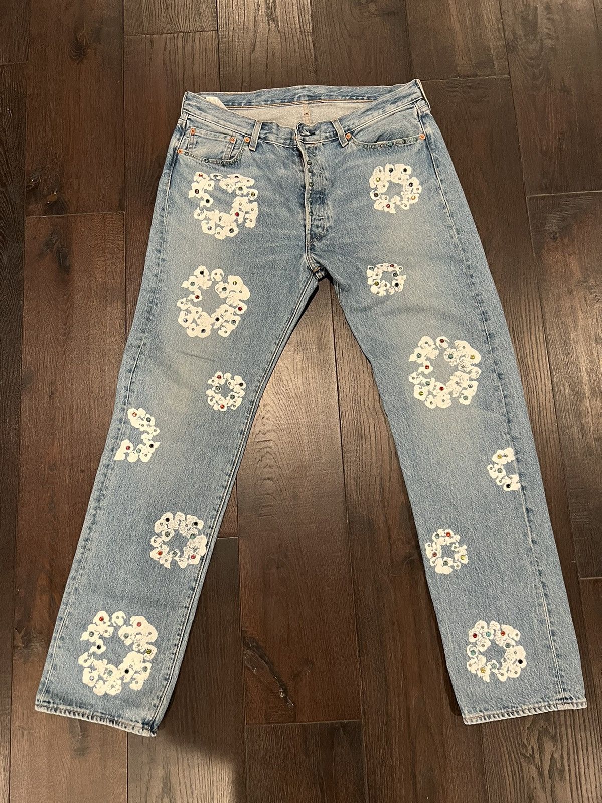 DENIM TEARS Denim Tears x LEVIS 501 Cotton Rhinestone | Grailed