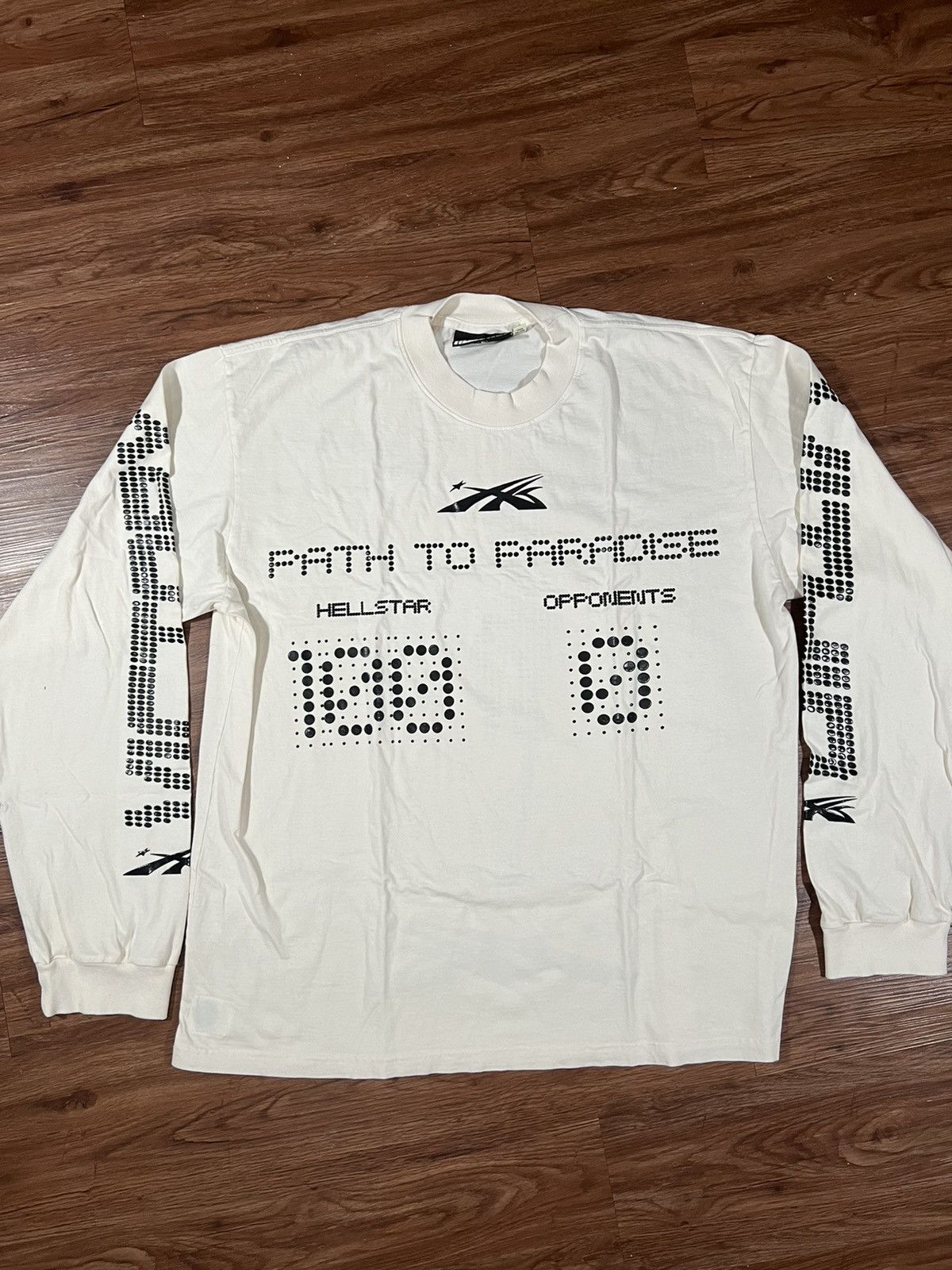 Hypebeast Hellstar Long sleeve scoreboard shirt | Grailed