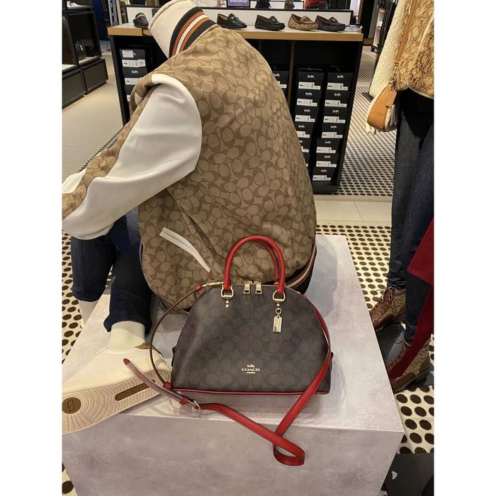 Coach Coach 2558 Katy Satchel In Signature Canvas Brown 1941 Red | Grailed