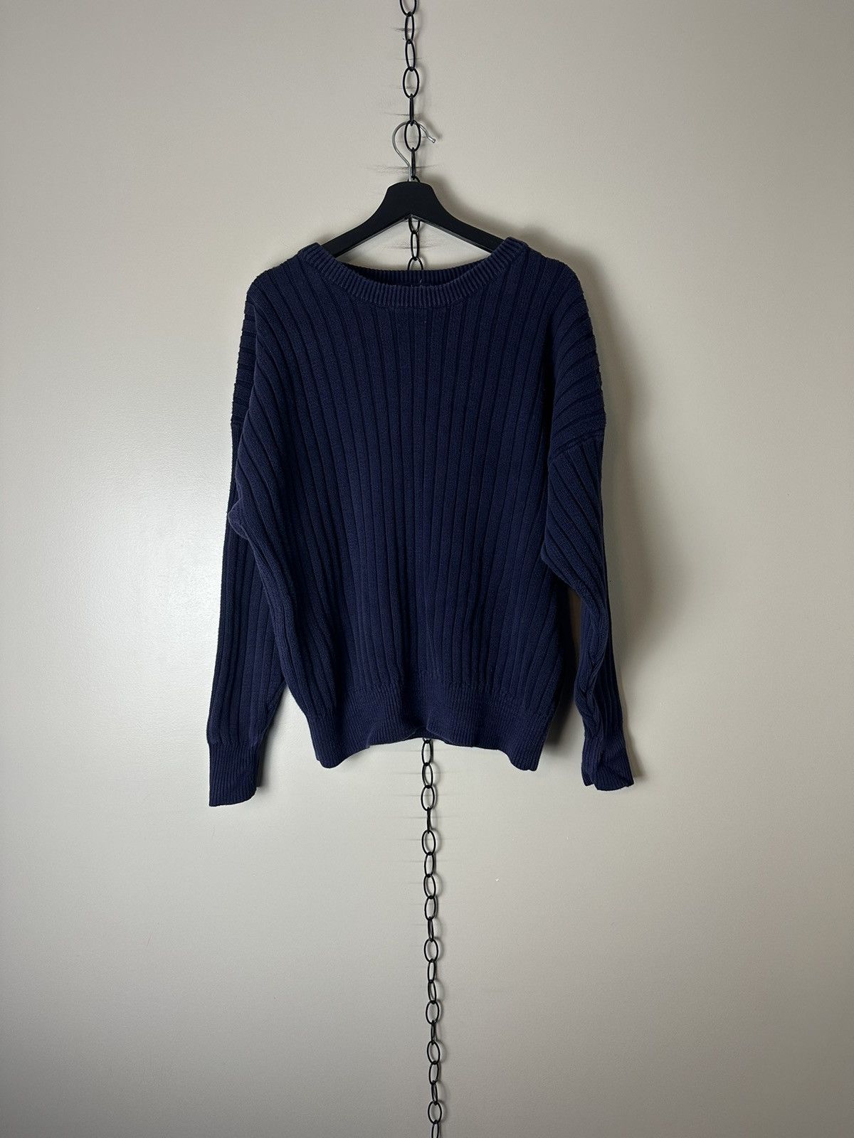 Vintage Vintage Christopher Rand Blue Heavy Striping Sweater Large ...