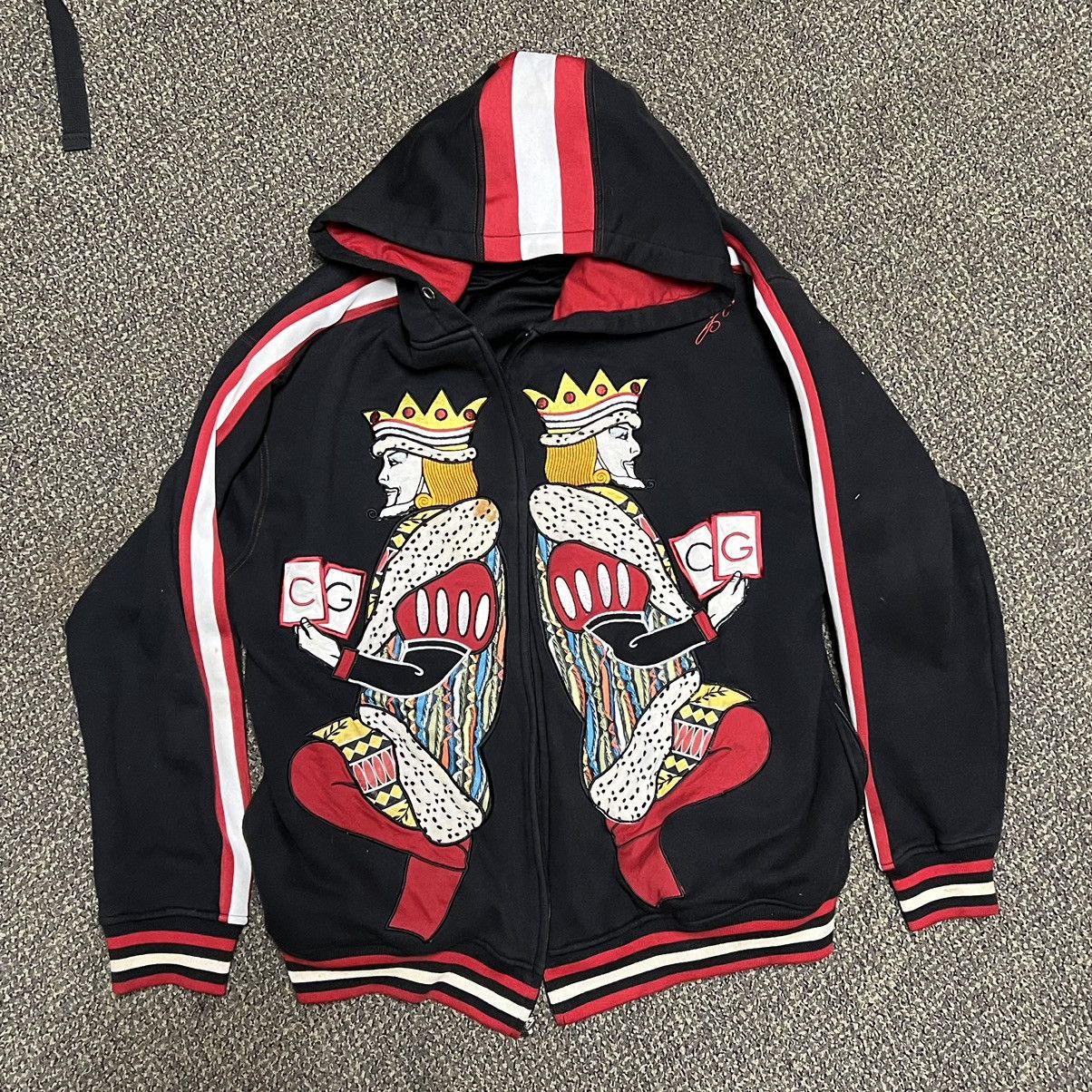 Coogi Rare Vintage Two Kings Coogi Hoodie | Grailed