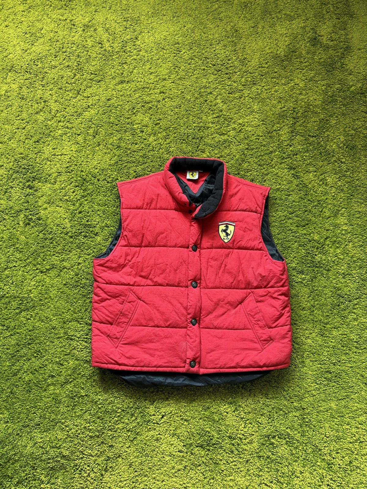 Ferrari × Racing × Vintage Ferrari 90s vintage puffer official formula ...