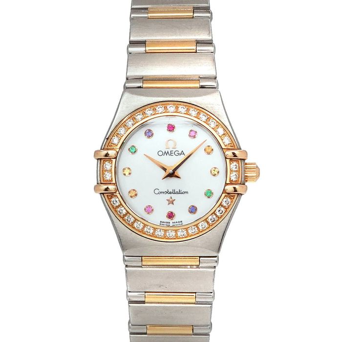 Omega Omega Constellation Mini Iris Combi 1360 79 Diamond Bezel Ladies ...