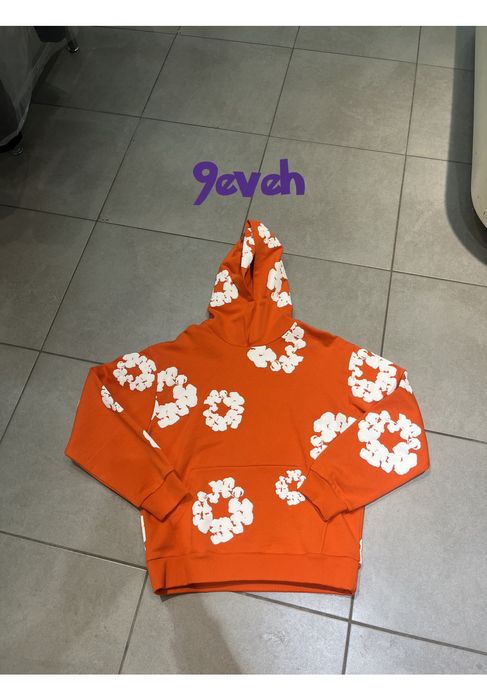DENIM TEARS Orange Denim Tear Hoodie | Grailed
